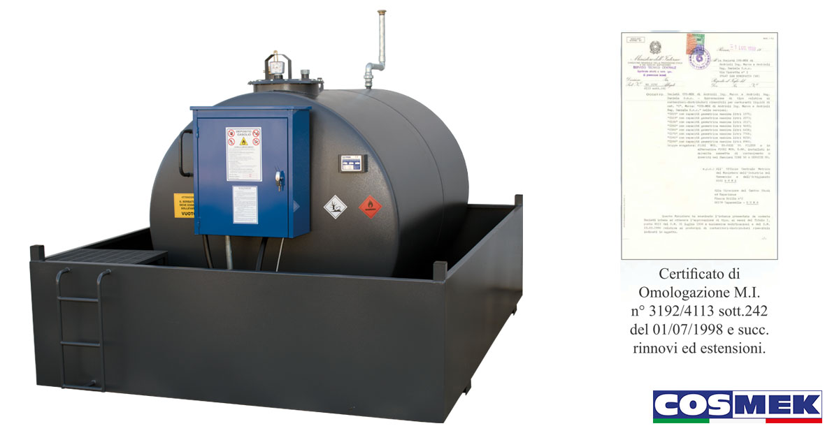 Cisterna gasolio con erogatore