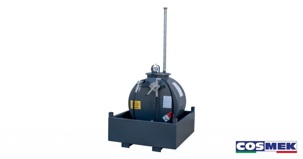 Tank for diesel with manual rotary pump - Cosmek Srl