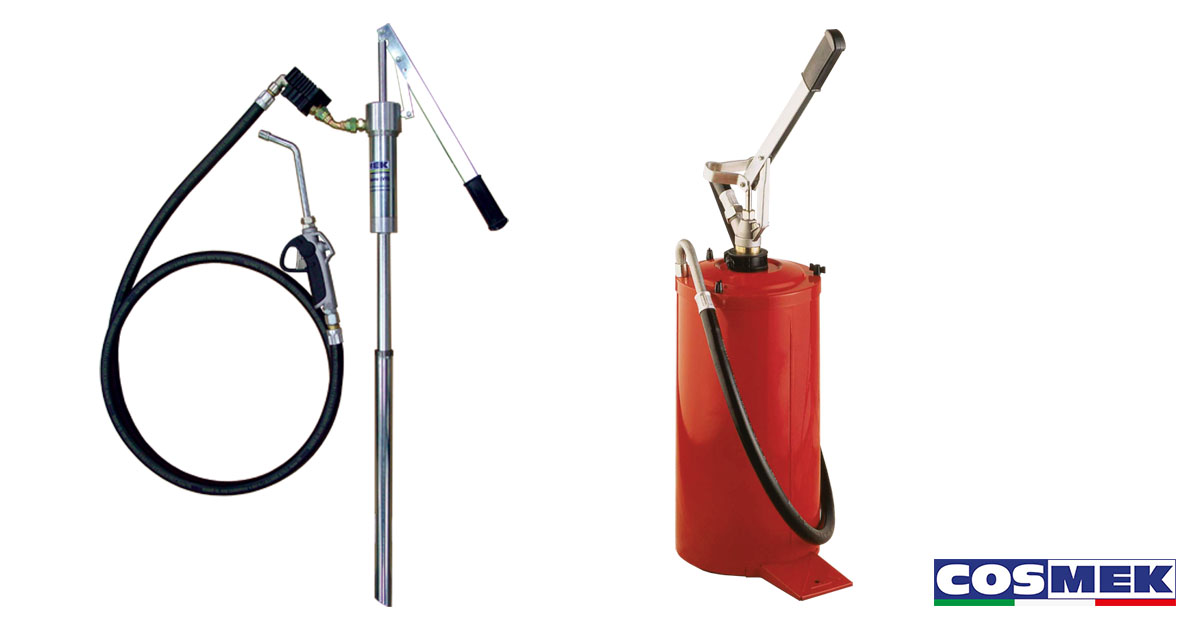 Pompe manuali per travaso olio cambio e differenziale - Cosmek Srl