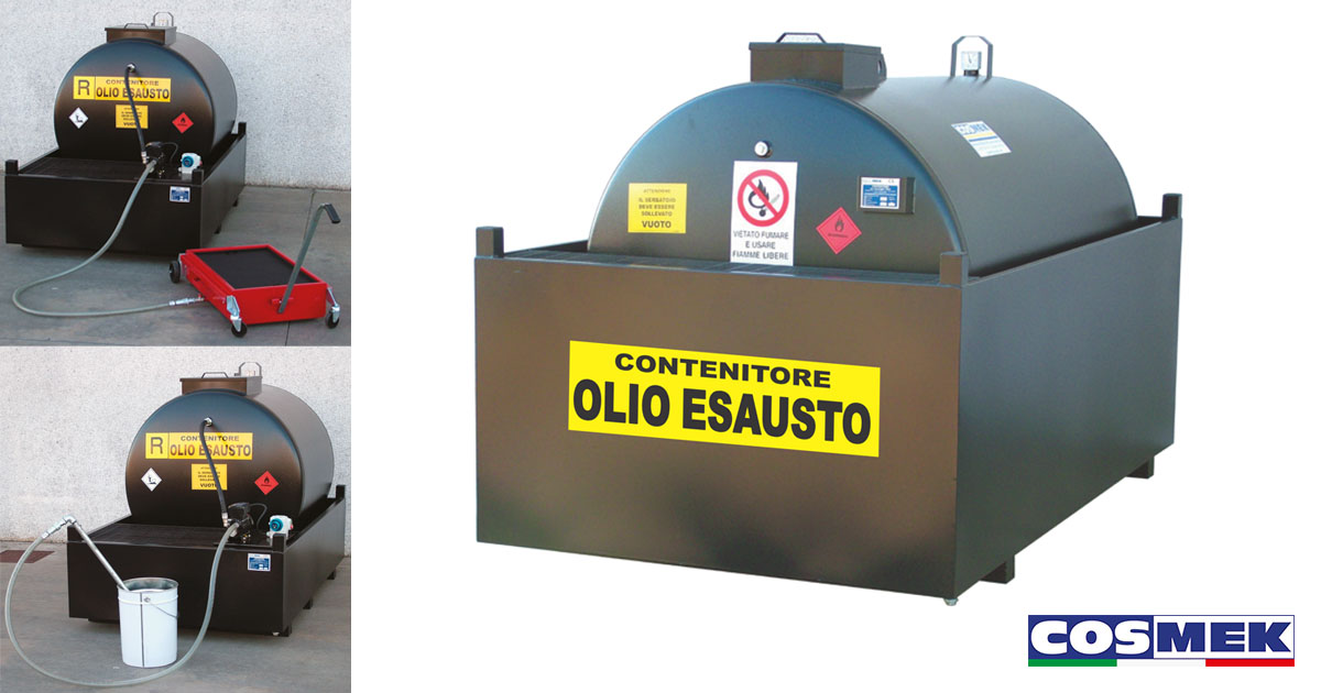 Serbatoio olio esausto - Cosmek Srl
